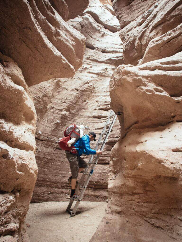 Climbing the Ladder Canyon Trail in Mecca Hills - Garden Betty
