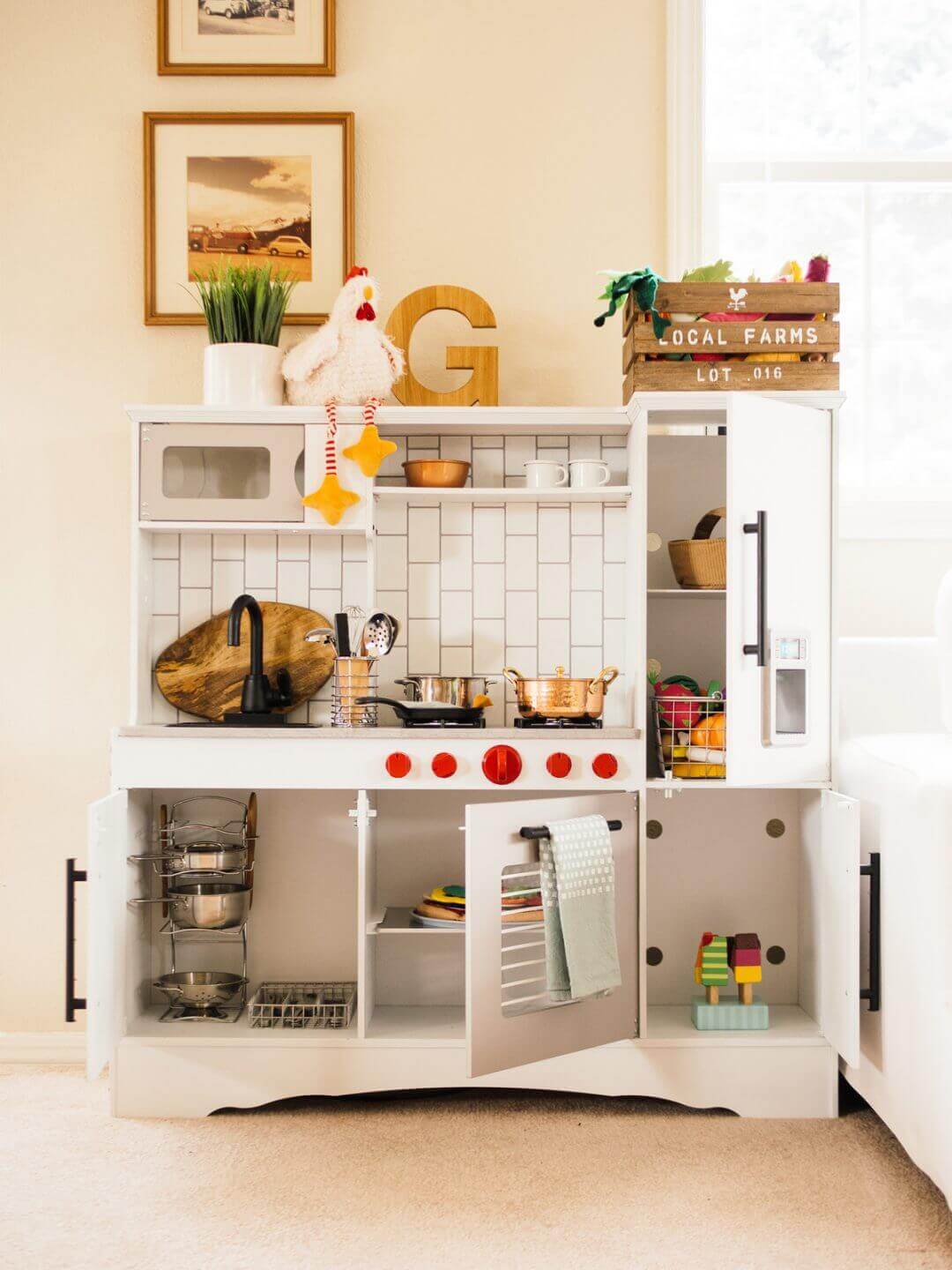 A Play Kitchen Makeover - Garden Betty