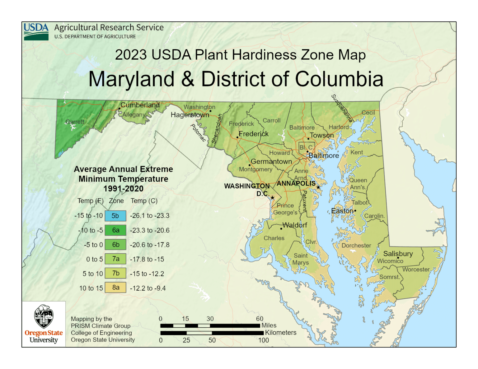 Look Up Your Growing Zone and State Map of USDA Hardiness Zones ...